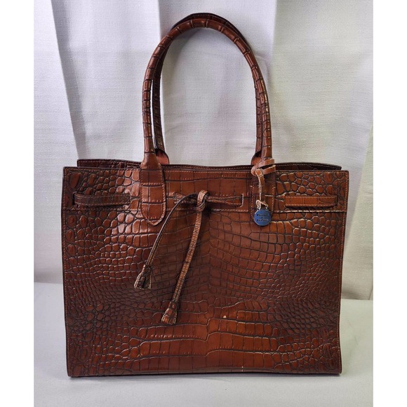 Dooney & Bourke | Bags | Vintage Dooney Bourke Brown Vachetta Crocodile ...